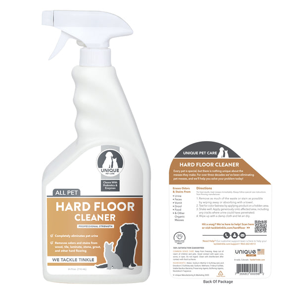 Hard Floor Cleaner - For Wood, Tile, Concrete, and More - Unique Pet Care